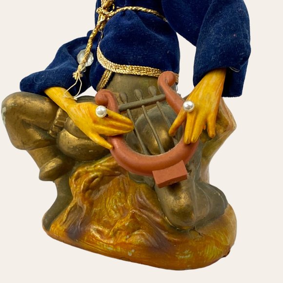 Tilso | Other | Creepy Nymph Pixie Elf With Harp 95s 1960s Wood Sprite ...